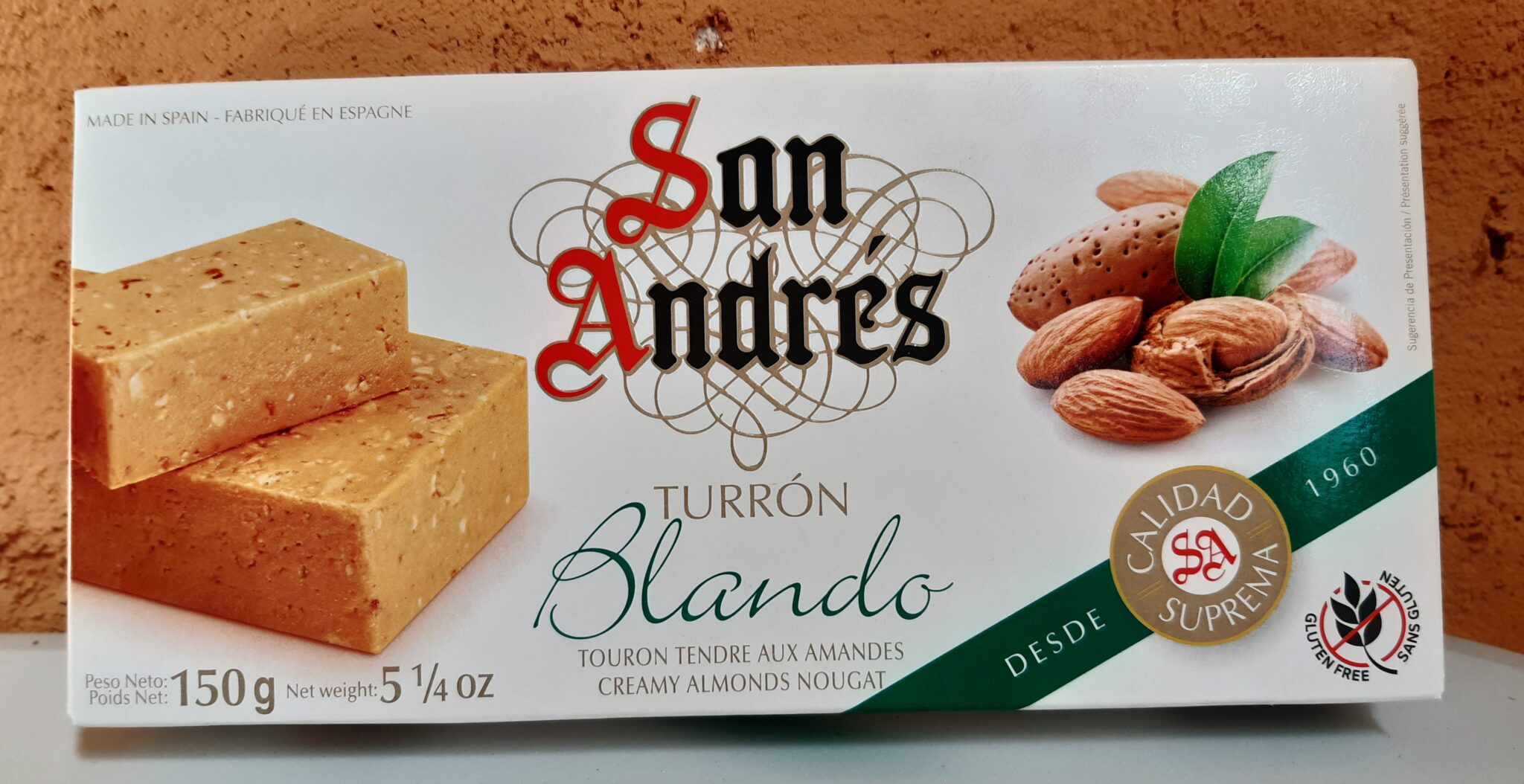 Turrón Blando San Andrés / Torrone Macio de Amêndoa – 150 grs – Gosto ...